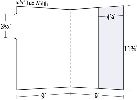Custom Printed Vertical Pocket Side File Tab Letter Size Folder