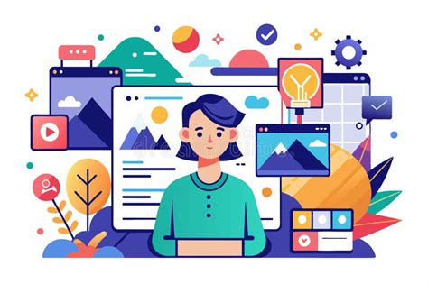 Using Software Stock Illustrations 23398 Using Software Stock Illustrations Vectors