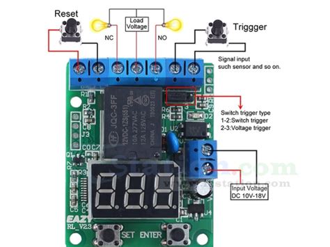 Dc 12v Programmable Trigger Time Delay Switch Controller 01seconds