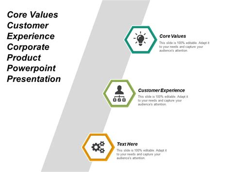 Core Values Customer Experience Corporate Product Powerpoint