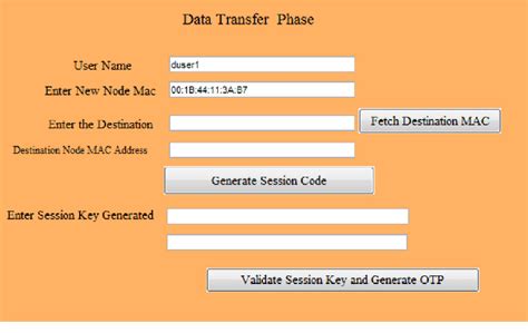Initial Display Of The Data Sending Form Download Scientific Diagram
