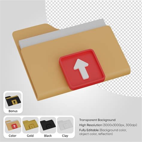 Premium Psd 3d Folder Upload