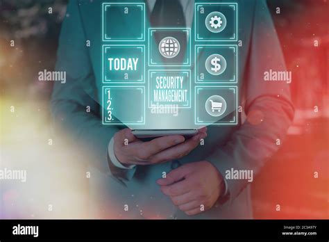 Conceptual Hand Writing Showing Security Management Concept Meaning Is The Identification Of An
