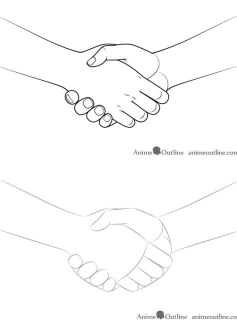Handshake Drawing Easy
