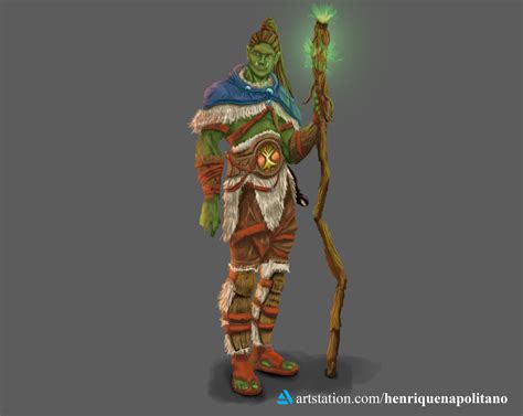 Artstation Kusk Druid Half Orc