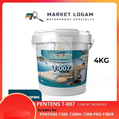 Pentens Cement Modifier T 007 4kg Waterproofing Coating Cat Pentens