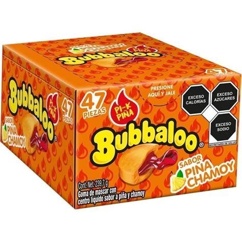Chicle Bubbaloo Pik PiÑa 47 Pzs