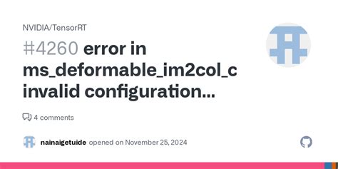 error in ms deformable im2col cuda invalid configuration argument