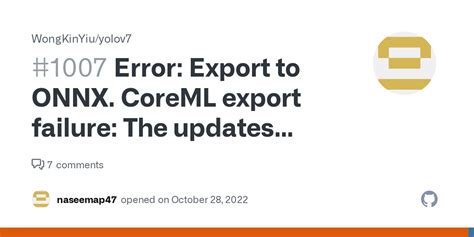 Error Export To ONNX CoreML Export Failure The Updates Tensor Should