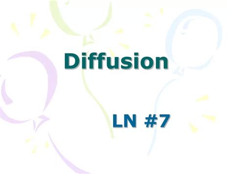 PPT Diffusion PowerPoint Presentation Free Download ID 9466960