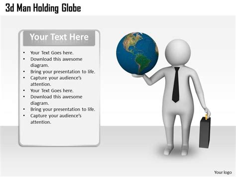 D Man Holding Globe Ppt Graphics Icons Powerpoint Presentation PowerPoint Images