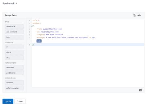 Triggers Events And Functions Online Help Zoho Projects