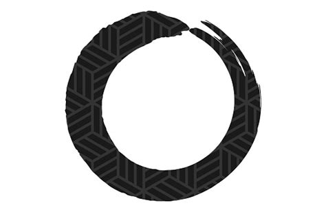 브러쉬 라운드 일본식 프레임 벡터 일러스트 레이 션 일본어 패턴 잉크 일본 서예 프레임 복사 공간 0명에 대한 스톡 벡터 아트 및 기타 이미지 Istock