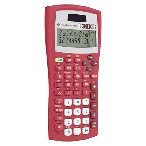 Texas Instruments Ti 30xiis Calculator Red 1 Ct Shipt