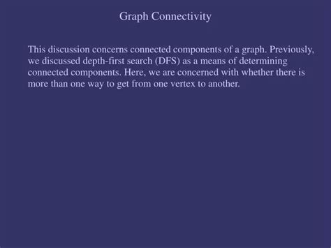Ppt Graph Connectivity Powerpoint Presentation Free Download Id5124027