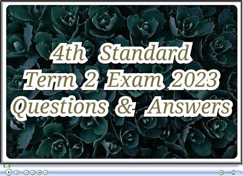 Th Standard Term Exam Question Papers And Answers Keys Download Padasalai Net