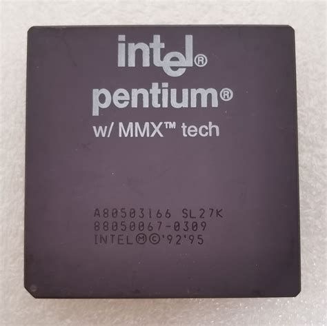 Intel Pentium Mmx Processor 在线cpu博物馆 微处理器博物馆 Honuxs Cpu Museum
