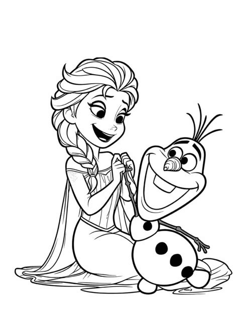 Explore Olaf Coloring Pages In Winter Wonderland☃️🎨