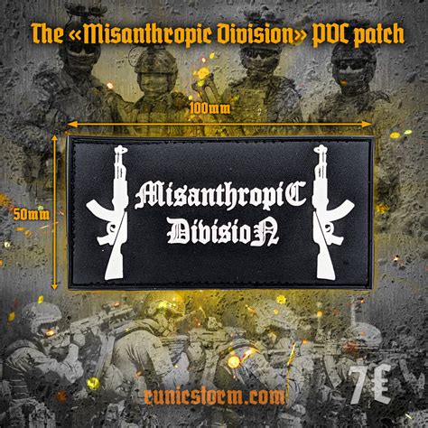 Patches The «misanthropic Division Pvc Patch Runic Storm