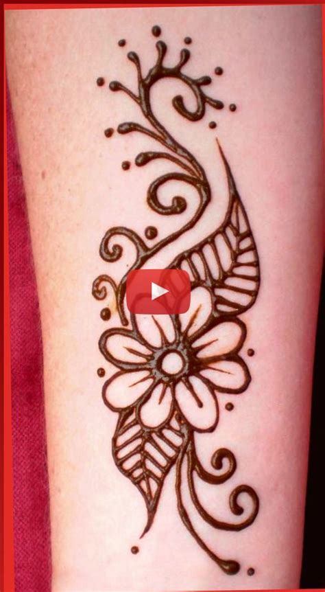 Simple Flower Henna Patterns