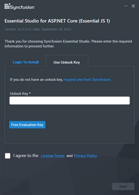 Installing Syncfusion Aspnet Core Installer Syncfusion