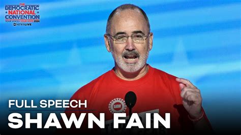 Full Speech Uaw President Shawn Fain Takes The Dnc Stage Youtube