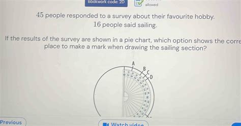 Solved Bookwork Code 2d Allowed 45 People Responded To A Survey About