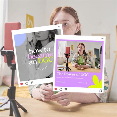 Bold And Pop Ugc Creator Instagram Templates Social Media Coach Ugc