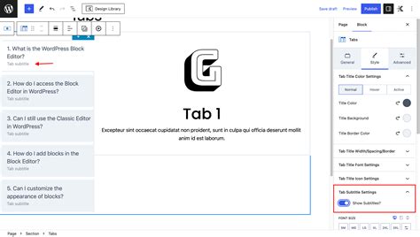 How To Create Collapsible Tabs Using Kadence Gutenberg Hub