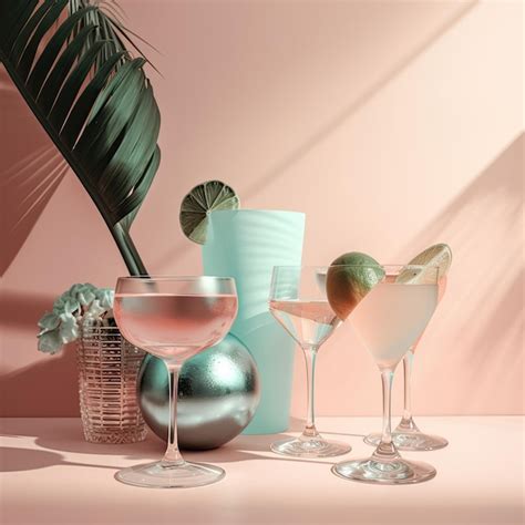 Premium Ai Image Photography Of Different Refreshing Cocktails To