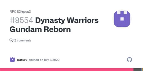 Dynasty Warriors Gundam Reborn · Issue 8554 · Rpcs3rpcs3 · Github