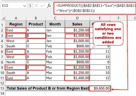 How To Use Sumproduct Function In Excel With Multiple Criteria Excel Insider