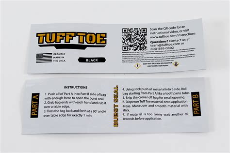 Frangible Seal Pouches Ready To Mix Ingredients Sorbent Systems
