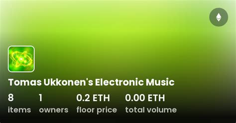 Tomas Ukkonens Electronic Music Collection Opensea