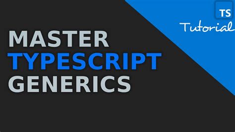 Mastering Typescript Generics Advanced Typescript Concepts Youtube