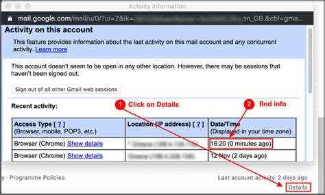 How To Get Last Login Time Of A User In Gmail Web Applications Stack