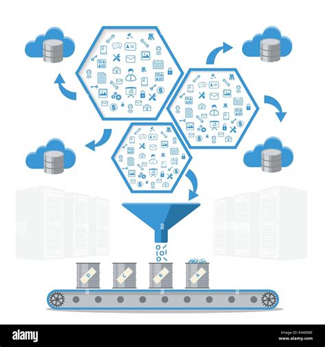 Business Intelligence Processing And Database Management Concept Stock Vector Image And Art Alamy