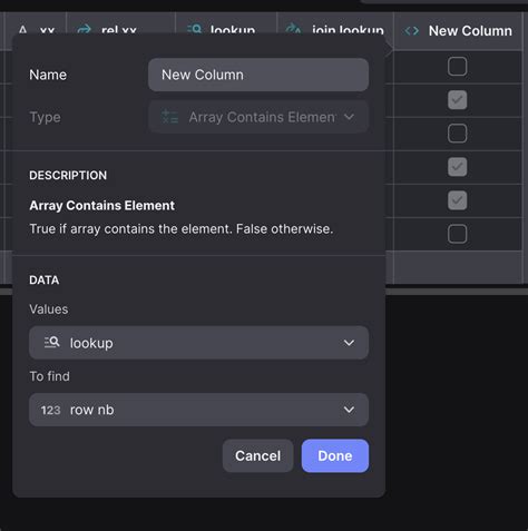 how to filter actions on an inline list based on multiple lookup column