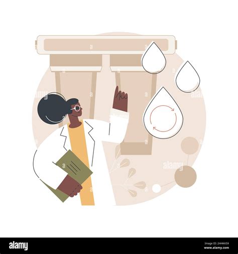 Water Filtering System Abstract Concept Vector Illustration Water Filtering Innovative Solution