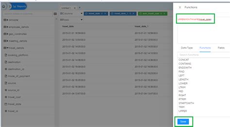 Usage Of Fetch And Hide Column In Helical Insight Helical Insight