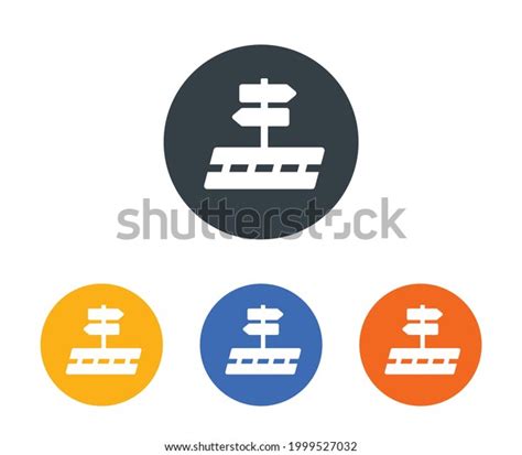 Navigation Icon Set Road Sign On Stock Vector Royalty Free 1999527032 Shutterstock