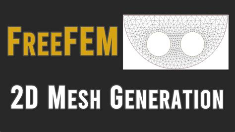 [freefem 2] 2d mesh generation in freefem youtube