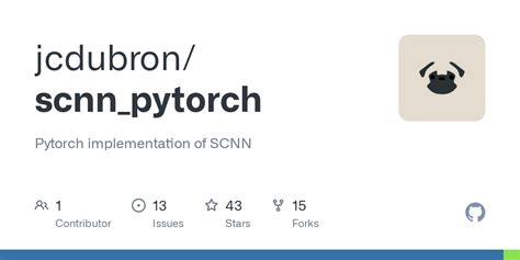 Github Jcdubronscnnpytorch Pytorch Implementation Of Scnn
