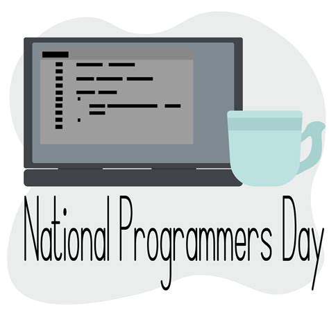 National Programmers Day Idea For A Banner Or Themed Postcard For A