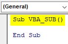 VBA Sub How To Use VBA Sub Function In Excel Wtih Examples