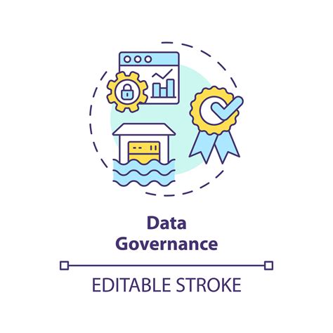 Data Governance Concept Icon Regulation And Control Data Lakehouse