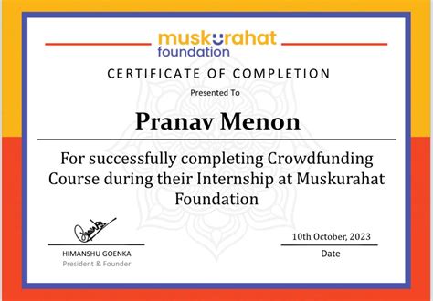Dear Connections I Am Happy To Share That I Have Completed A Crowdfunding Course During My