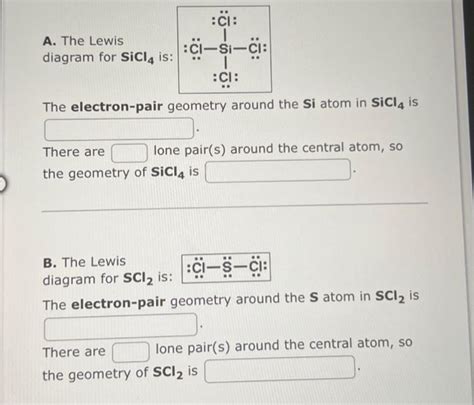Answered A The Lewis Diagram For Sicl4 Is Ci Bartleby