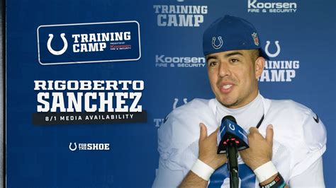 Rigoberto Sanchez Training Camp Media Availability August 1