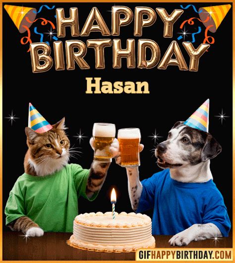 🎉 Happy Birthday Hasan  🎂 Funny And Personalized Animated Wishes